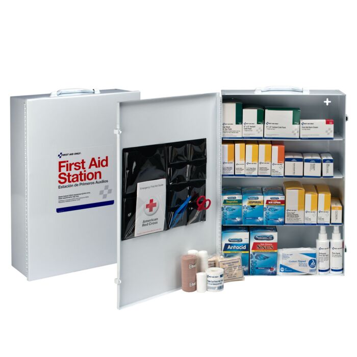 Metal ANSI First Aid Station Cabinets (Empty) - 4-Shelf First Aid Cabi ...