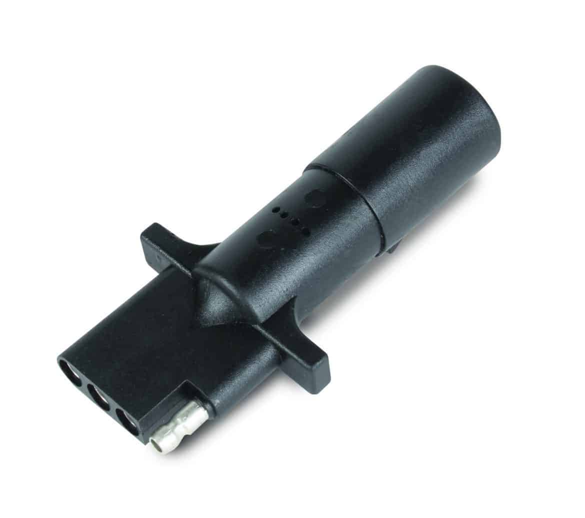 6 Way Round to 4 Flat Adapter, ABS – EZ Truck Store