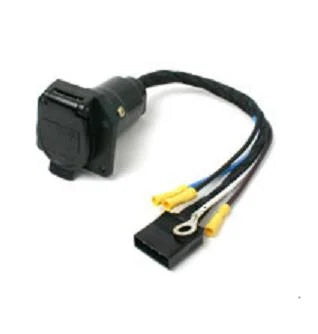 7 Blade Socket Connector Kit, Prewired for 4 Flat - EZ Truck Store