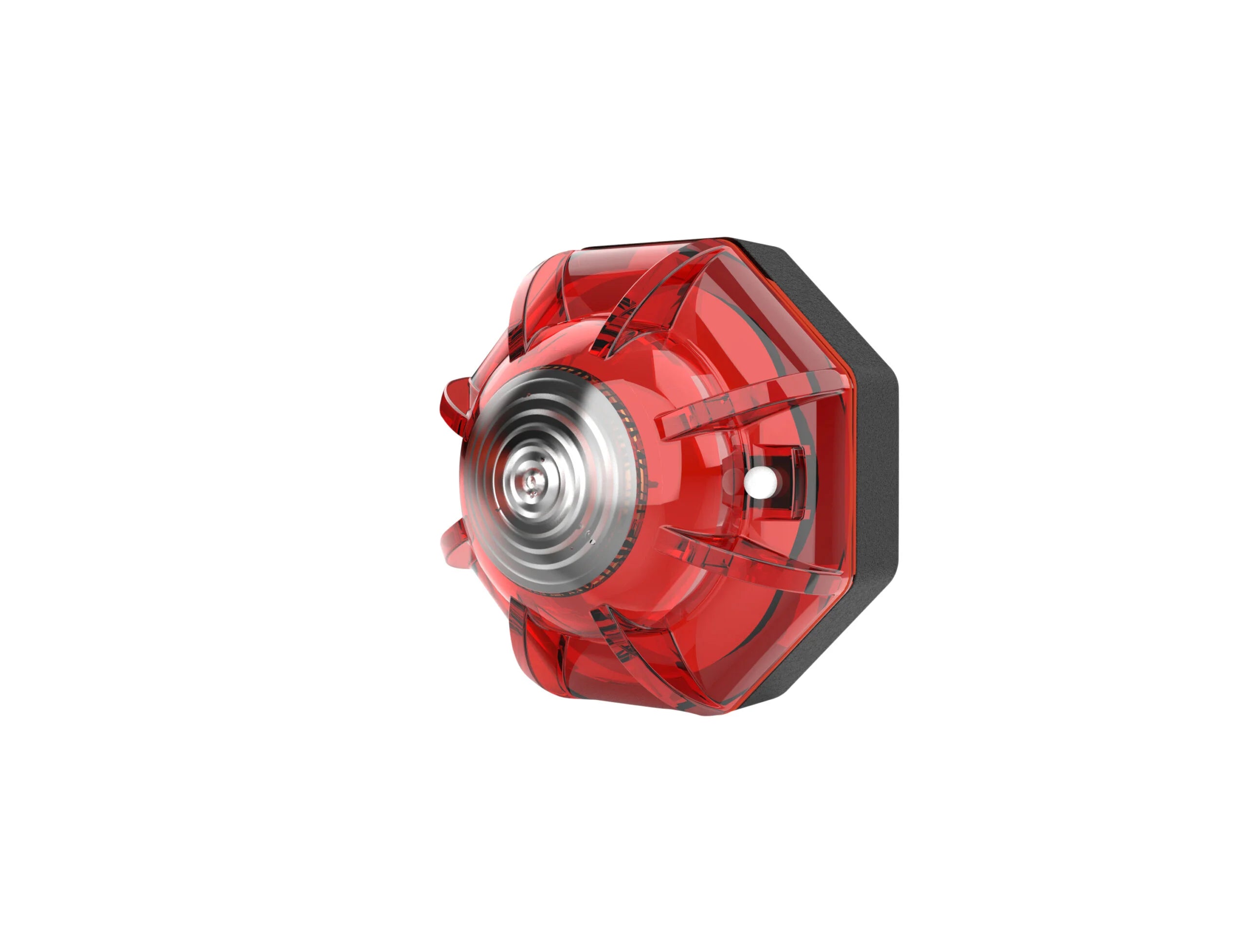 Red / White LED Magnetic Flasher Octagon Shape - EZ Truck Store