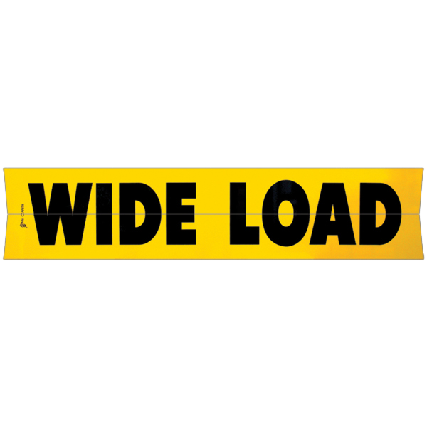 Aluminum Hinged Wide Load Sign 18 Inch x 84 Inch - EZ Truck Store