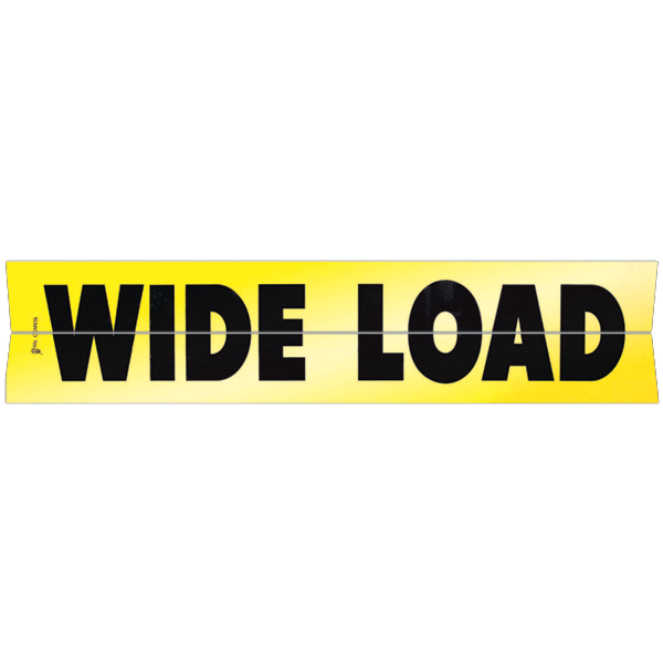 Aluminum Hinged Reflective Wide Load Sign 18 Inch x 84 Inch – EZ Truck ...
