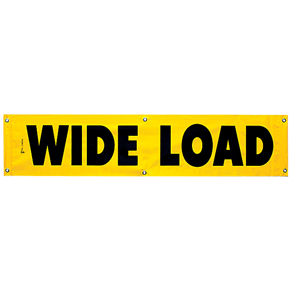 Vinyl Wide Load Banner with Grommets 18 Inch x 84 Inch – EZ Truck Store