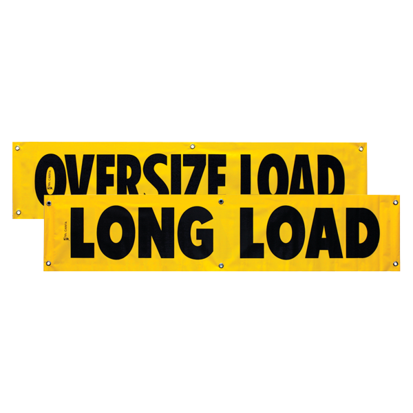 Vinyl Two Sided Oversize Load/Long Load Banner 18 Inch x 84 Inch - EZ ...