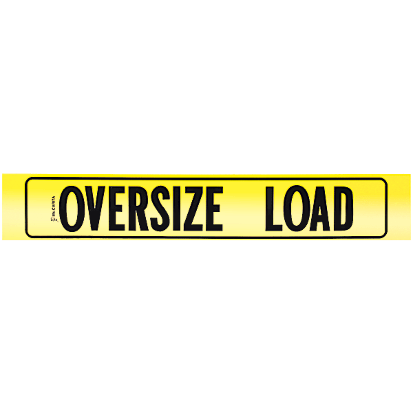 Reflective Oversize Load Decal with Border 12 Inch x 72 Inch – EZ Truck ...