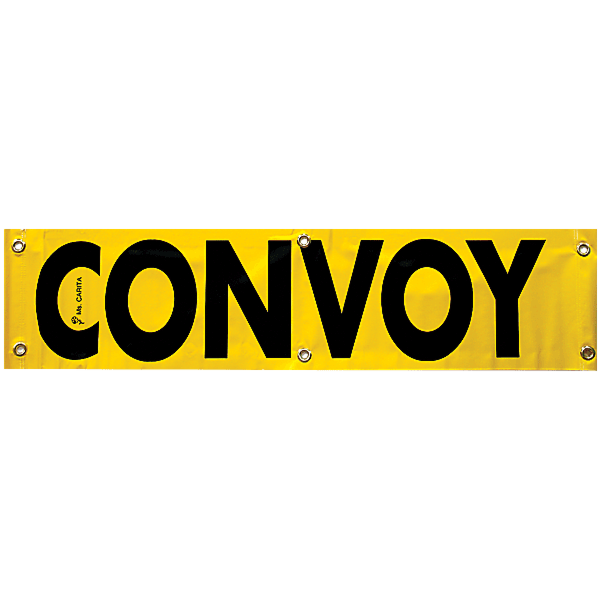 Vinyl Convoy Banner 12 Inch x 48 Inch - EZ Truck Store