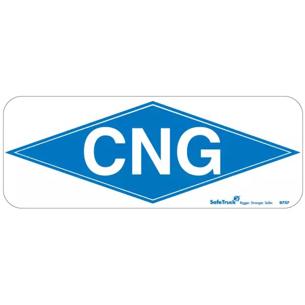 CNG Compressed Natural Gas Decal for Safety Labels - EZ Truck Store