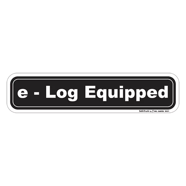 e - Log Decal - EZ Truck Store