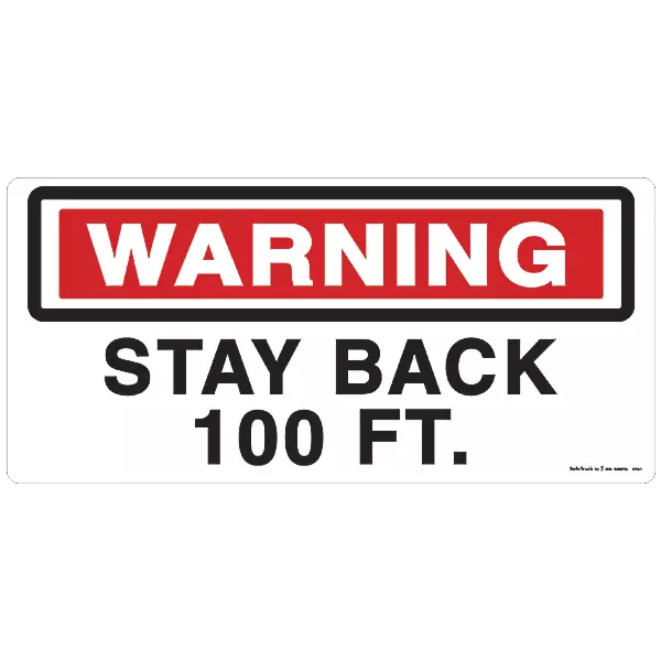 Keep Back 100 Feet Decal - EZ Truck Store