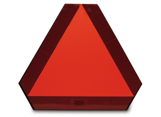 Slow Moving Vehicle (SMV) Emblem, Plastic Back – EZ Truck Store