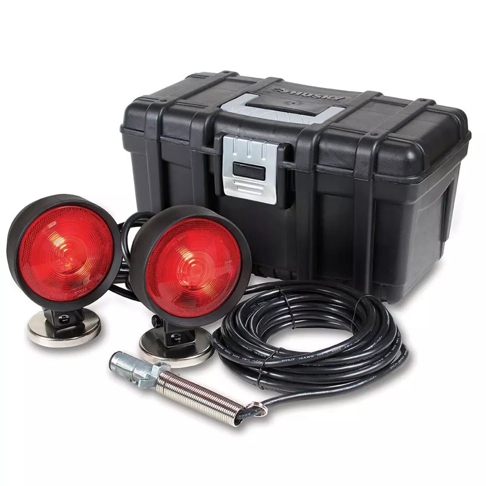 NEW MAGNETS, HD Towing Lights, 30ft Cord, 4 Rnd Plug, 70# Round Magnet ...