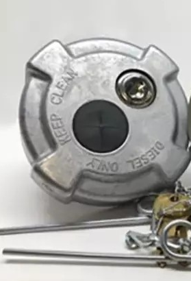 Fuel Caps for Volvo, Mack, and International Trucks - Locking, 190° Th ...
