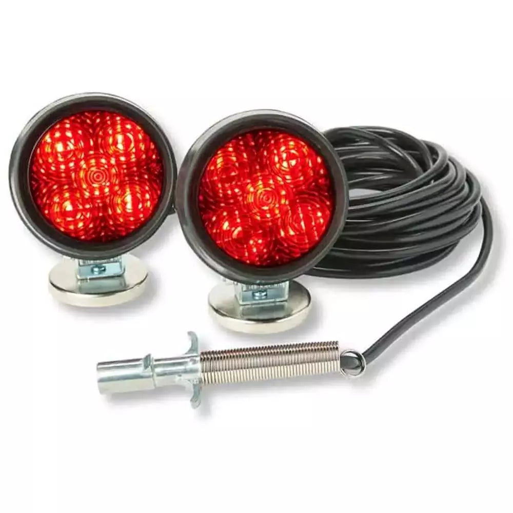 4" HD LED Towing Lights, 30ft Cord, 4 Rnd Plug/ Stock Box, - EZ Truck Store