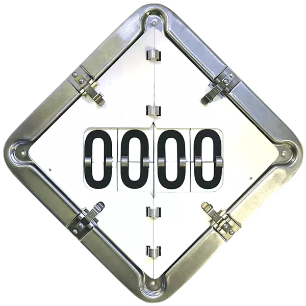 5 Panel Duo-Flip Numbered Placard - EZ Truck Store