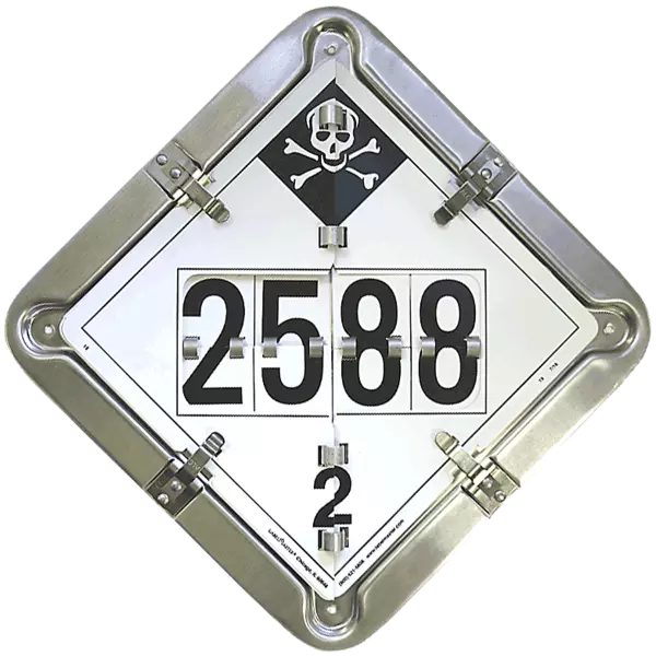 9 Panel Duo-Flip Numbered Placard - EZ Truck Store