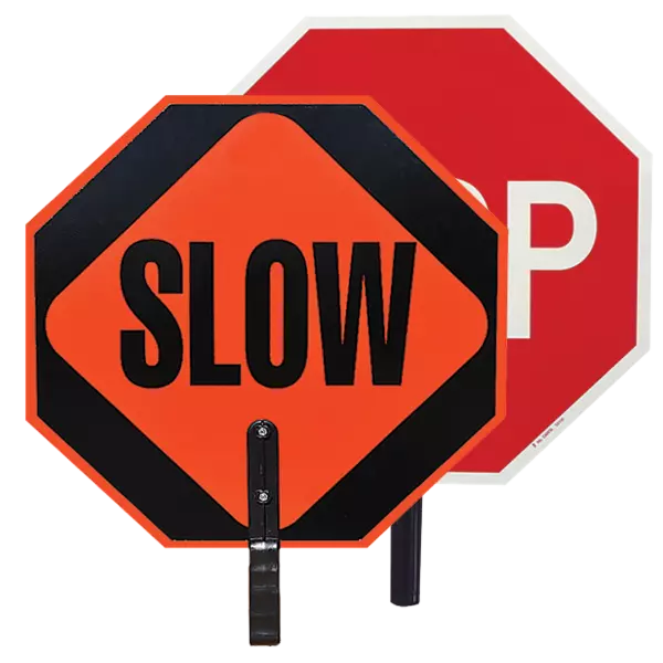 Stop/Slow Signs with Handle - EZ Truck Store