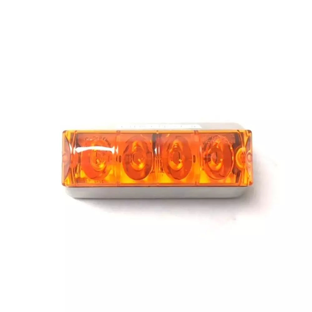4" Amber/Clear Lens ECE-R65 Rated Self contained Strobe. 2-patterns ...